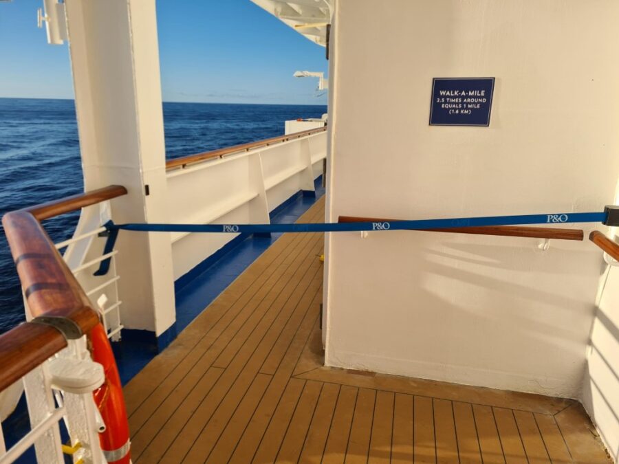 Walking Track on P&O Pacific Adventure Cruise Ship - tripAtrek Travel